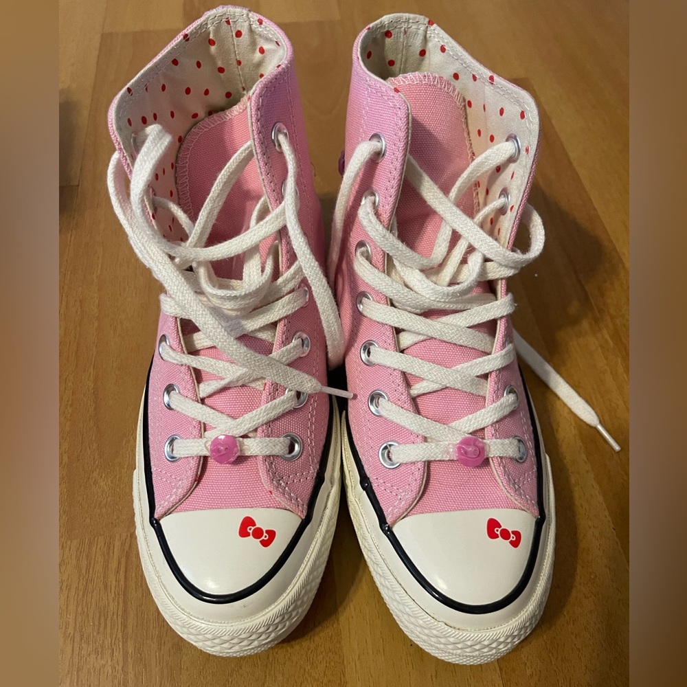 Hello Kitty Pink Converse High Top Sneakers - Gem